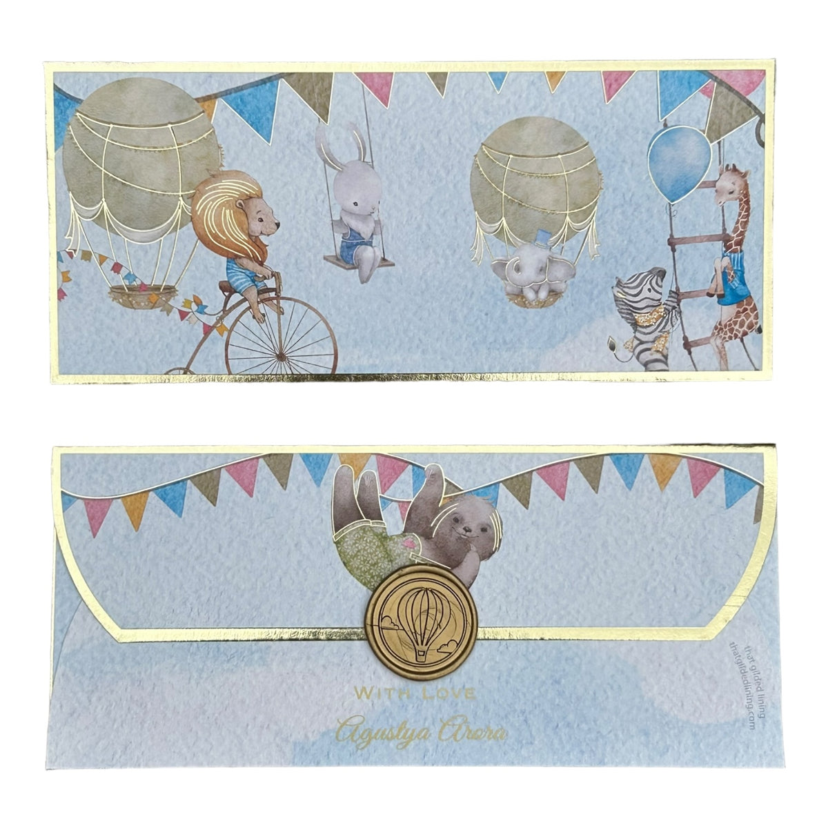 Personalised Kids Money Envelopes- Off You Go- Pack of 20, 50 & 100 ...