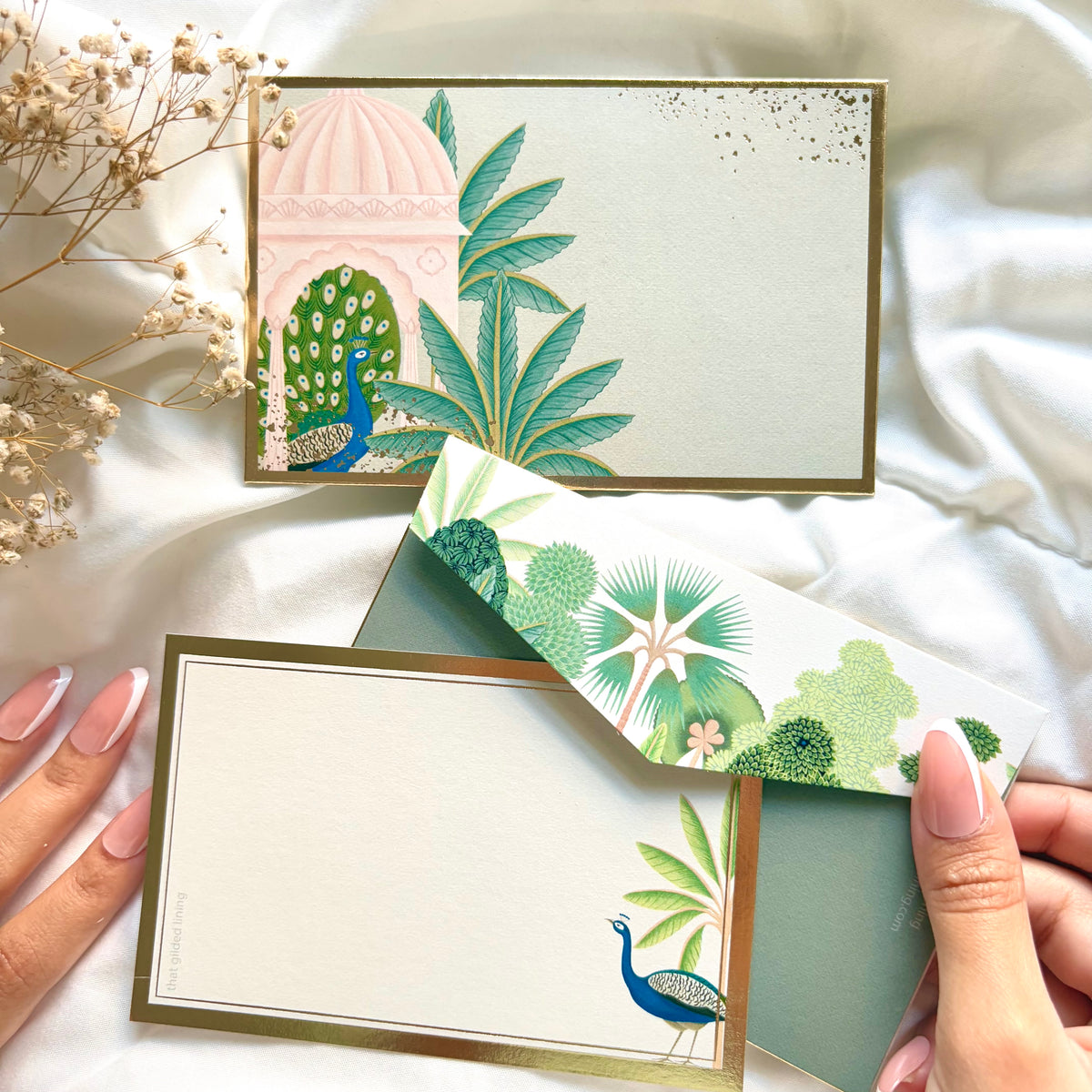 Buy Personalised Notecards- Udaipur- That Gilded Lining by Pretty ...